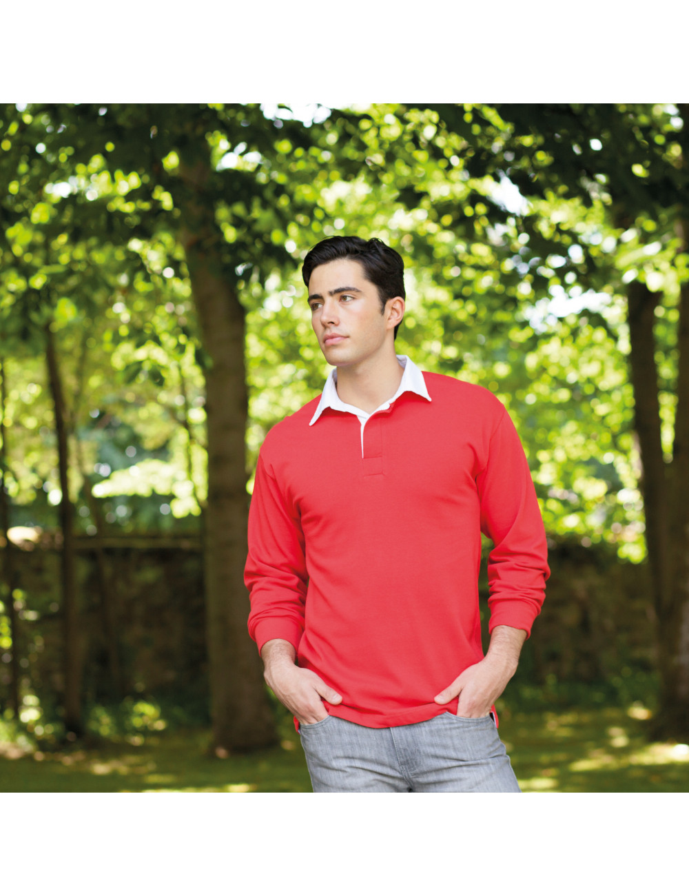 Front Row FR100 - Polo Rugby Homme 100% Coton
