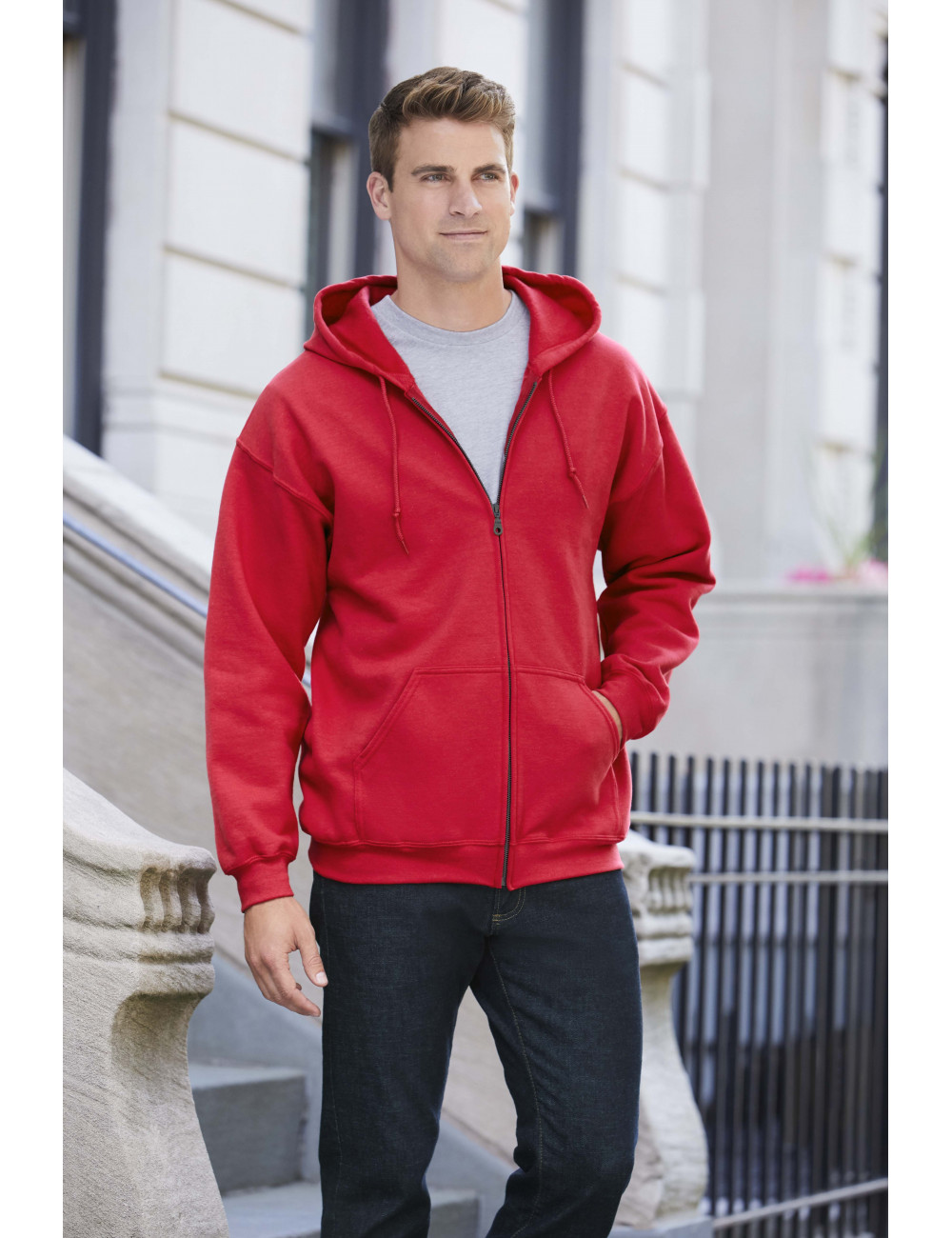 Gildan GN960 - Sweat Capuche Homme Grand Zip
