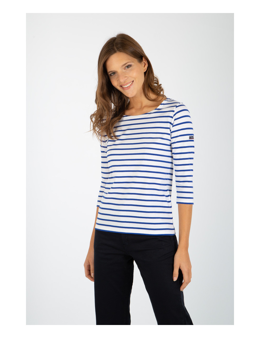Armor lux AM225 - Marinière Femme Cap Coz Col Bateau